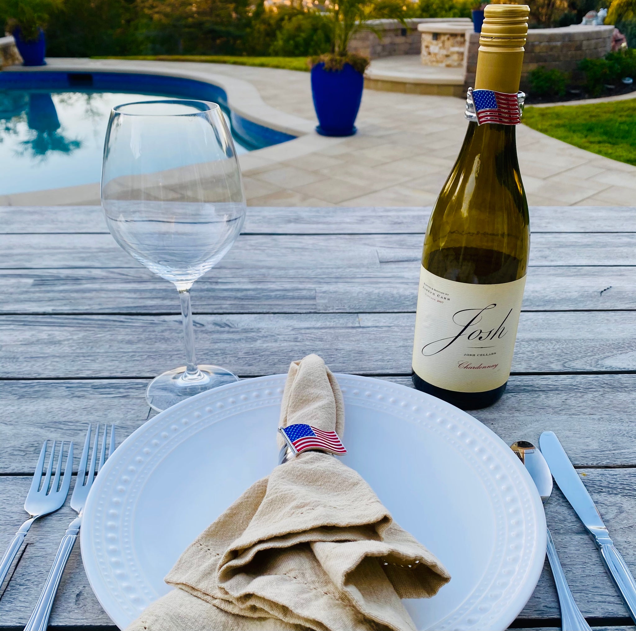 American Flag Wine Drip Collars | Wine Collars | Drips to Sips – Drips ...